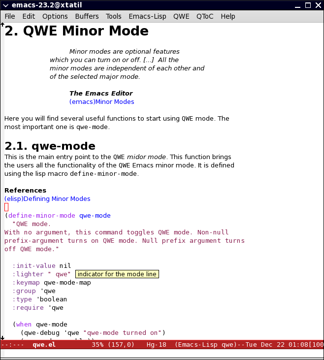 QWE: A Mode for Language-Agnostic Literate Programming : r/emacs