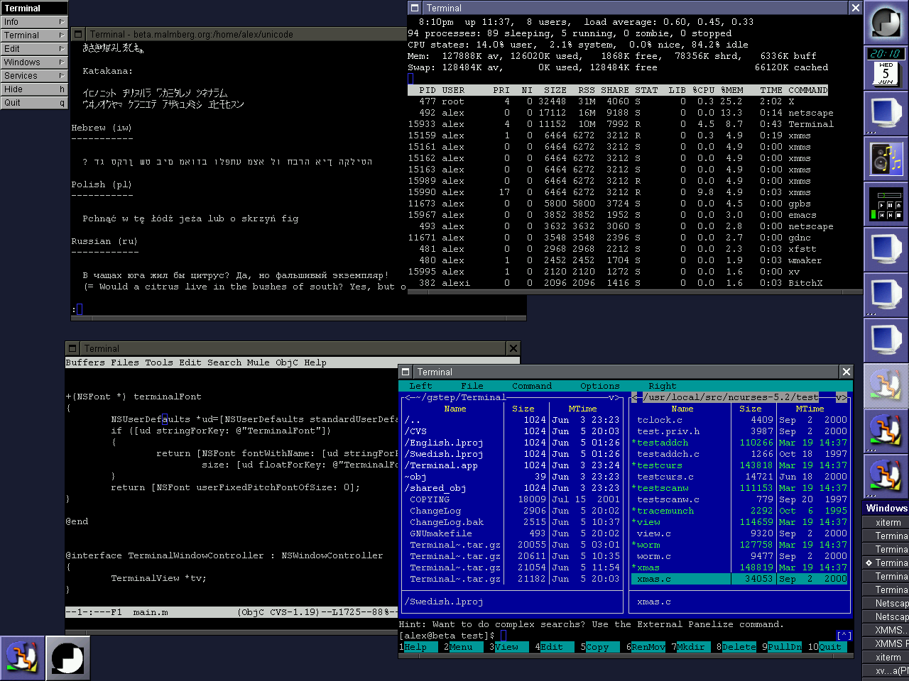 Backbone - a GNUstep-based desktop environment
